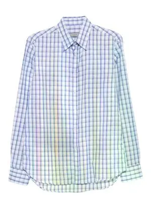Canali Check Shirt - Blue