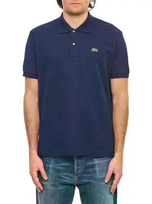 Lacoste Embroidered-logo Polo Shirt - Blue
