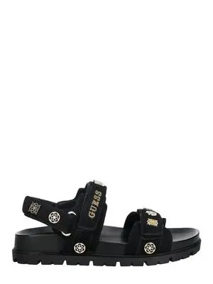 Guess Florizi Touch-strap Sandals - Black