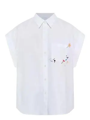 Paul Smith Floral Embroidered Shirt - White
