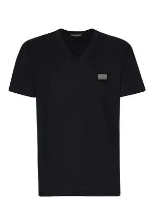 Dolce & Gabbana V-neck T-shirt - Black