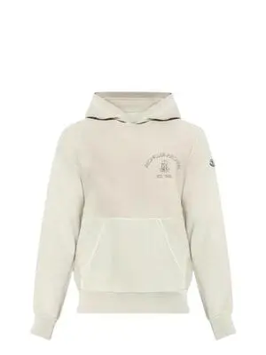 Moncler Logo Hoodie - Neutrals