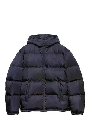 Prada Hooded Padded Jacket - Blue