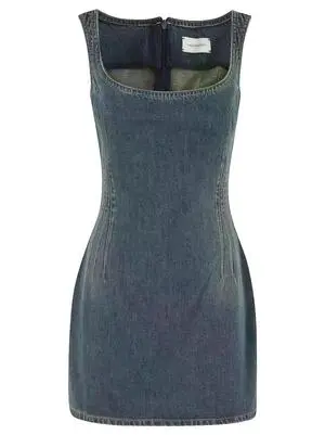 Magda Butrym Square-neck Mini Dress - Blue