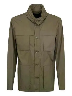 Herno Buttoned Jacket With Pockets - Green