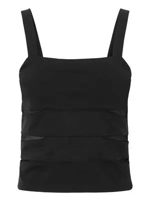 ERES Morgan Mesh-paneled Stretch-jersey Tank - Black