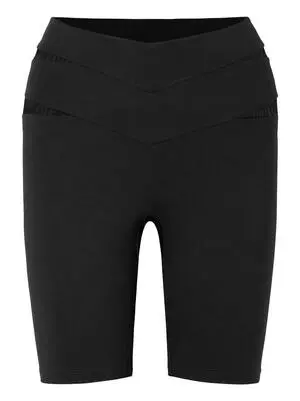 ERES Lonsbrough Tulle-paneled Stretch-jersey Shorts - Black