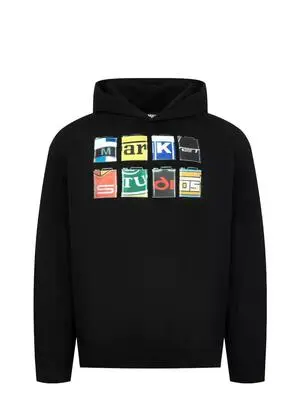 MARKET Printed Hoodie - Black