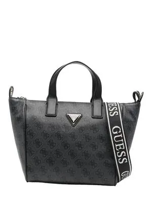 Guess Patterned Tote Bag - Black
