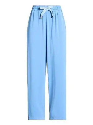 VICOLO Straight-leg Crepe Pants - Blue