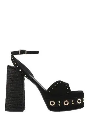 CastaÑer Leather Sandals - Black