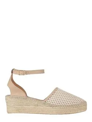 KARIDA Espadrilles With Leather Trims - Beige