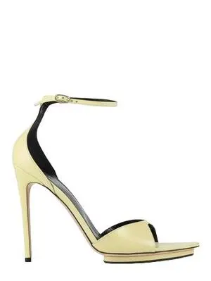 Victoria Beckham Leather Stiletto Sandals - Yellow