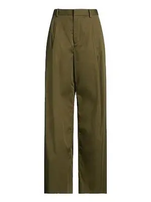 FRAME Pleated Wide-leg Pants - Green