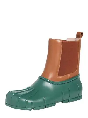 Farm Rio Monstera Rain Chelsea Boots - Powder/forest