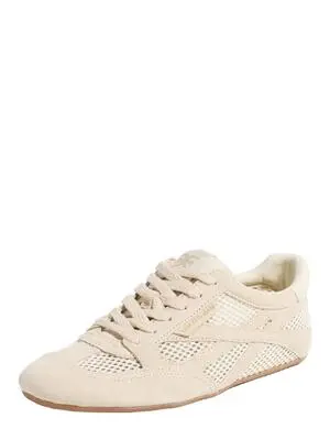 Sam Edelman Mesh Sneakers - New Ecru/modern Ivory Suede