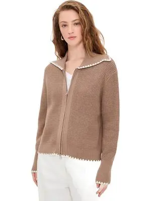 Varley Sibley Soft Knit Jacket - Ginger Snap