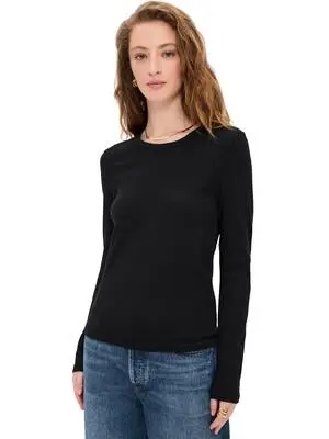 Jenni Kayne Long-sleeve Slim Tee - Black