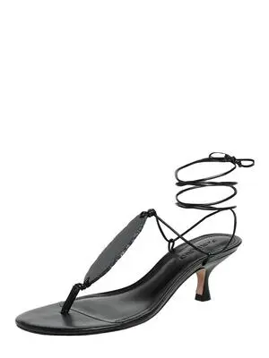 Farm Rio Stone Kitten Heel Sandals - Black