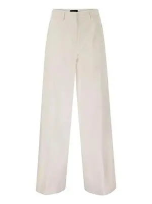 Fabiana Filippi Welt-pocket Trousers - White
