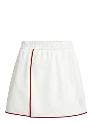 Brunello Cucinelli Nylon Mini Skirt With Logo - White