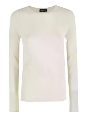 ROBERTO COLLINA Round-neck Top - White