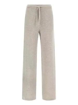 Max Mara Drawstring Knit Trousers - Grey