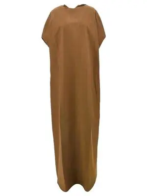 ARMARIUM Cotton Maxi Dress - Brown