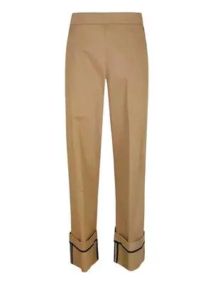 Herno Cuffed-hem Trousers - Brown