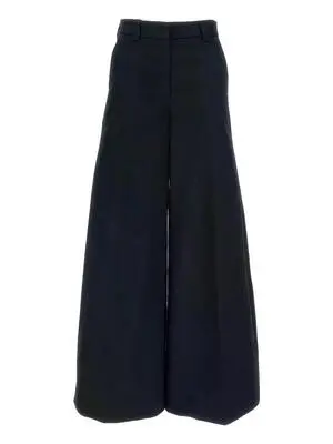 THELATEST Flared Palazzo Trousers - Blue