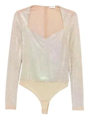 BLUGIRL Crystal-embellished Bodysuit - Neutrals