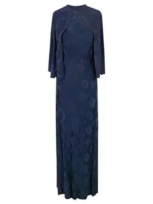 FORTE_FORTE Floral-pattern Maxi Dress - Blue