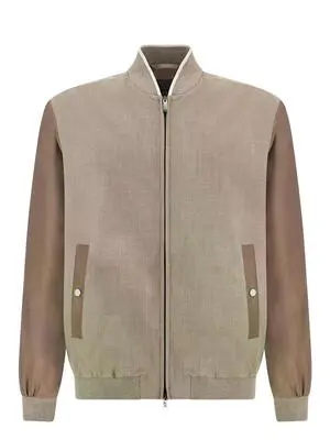 Paul & Shark Hybrid Bomber Jacket - Neutrals