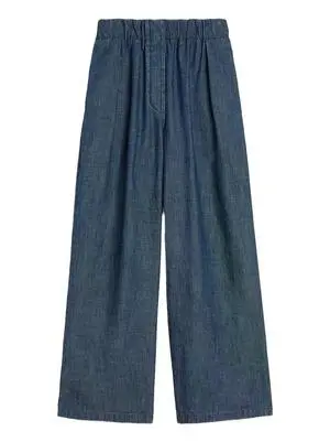 JIL SANDER Elasticated-waistband Trousers - Blue