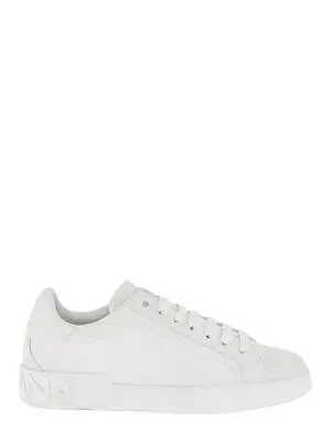 Dolce & Gabbana Leather Sneakers - White