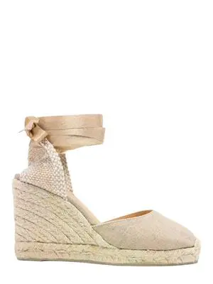 CastaÑer Carina Tie-fastening Wedge Espadrilles - Neutrals