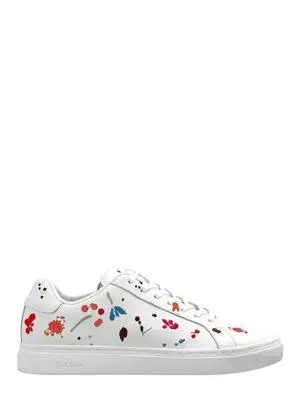 Paul Smith Floral Leather Sneakers - White