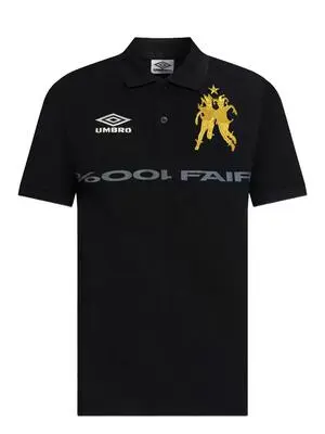 UMBRO Embroidered Polo Shirt - Black