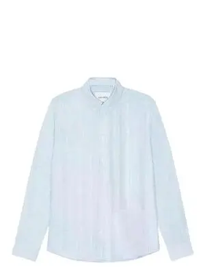 LES DEUX Striped Oxford Shirt - White