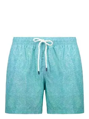 Fedeli Floral Swim Shorts - Blue