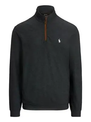 Rlx Ralph Lauren Quarter-zip High-neck Sweater - Grey
