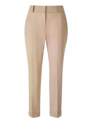 Peserico Belt-loop Cuffed Trousers - Neutrals