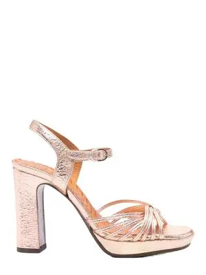 Chie Mihara Metallic Effect Platform Sandals - Pink