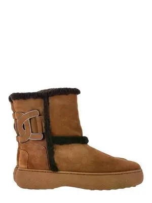 TOD'S Kate Shearling Boots - Brown