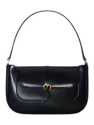By Far Miranda Leather Shoulder Bag - Black