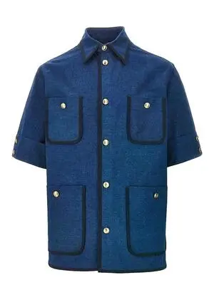 Valentino Garavani Chest-pocket Shirt - Blue
