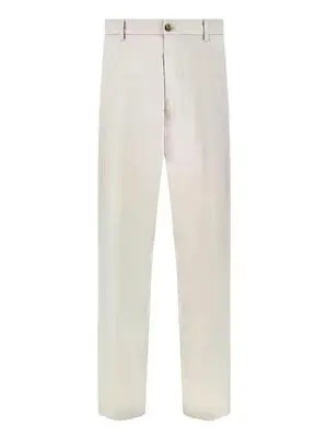 Paul & Shark Pleated Wide-leg Trousers - Neutrals