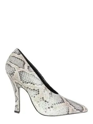 Magda Butrym Heeled Pumps With Snakeskin-effect - Neutrals