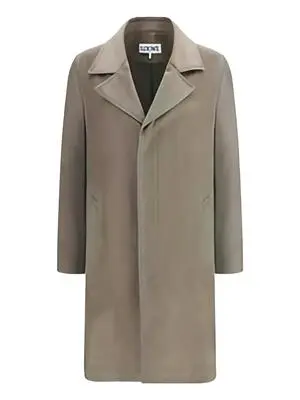 Loewe Cotton Collar Coat - Neutrals