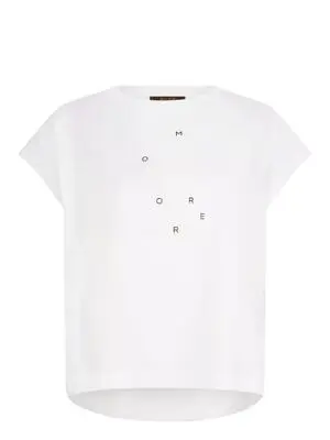 MOORER Logo-print T-shirt - White